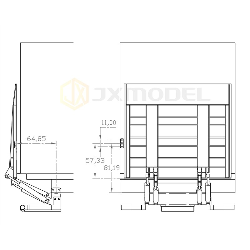 Z-lift Bakløftlem - hydraulisk - Søyland Industrier